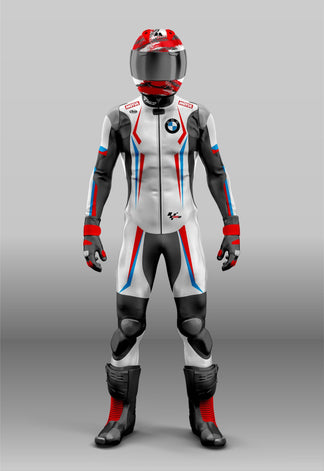 Custom BMW S1000RR Motorcycle Leather Racing Suit In White – MiloRacing